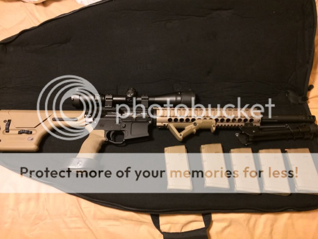 Mini-SASS AR-15 Mega Billet PRS Stock Chrome BCG FDE PMAGS Midwest FF ...