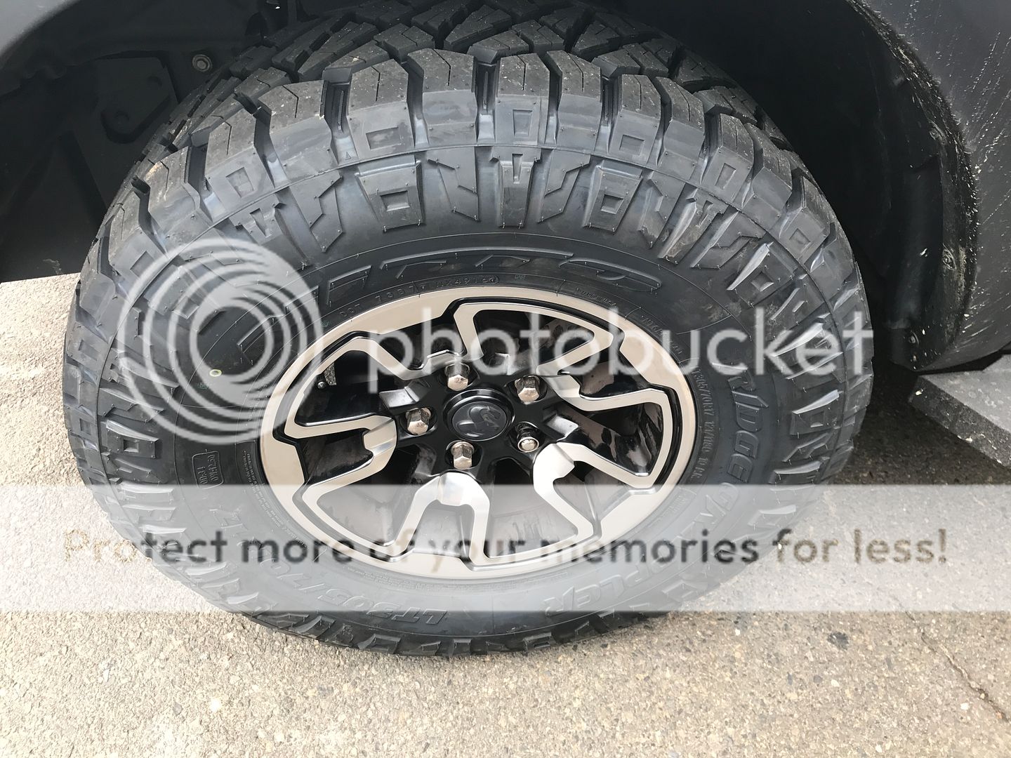 305/70r17s (34" tires) | Ram Rebel Forum